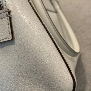 kate spade | Bags | White Leather Kate Spade Satchel Purse Handbag ...